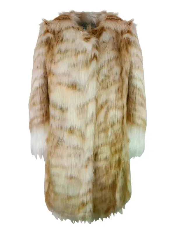 ALABAMA MUSE Faux Fur Overcoat - Brown