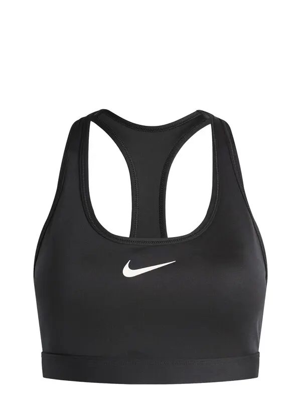 Nike Swoosh Sports Bra - Black/white