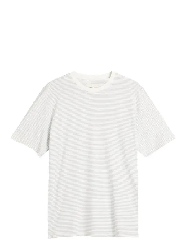 Folk Stripe T-shirt - Soft Blue