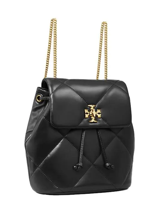 Tory Burch Mini Kira Diamond Quilt Backpack - Black
