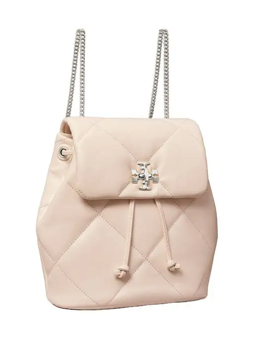 Tory Burch Mini Kira Diamond Quilt Backpack - Soft Pink