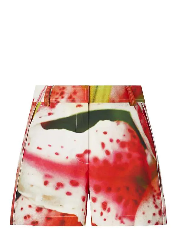 Tory Burch Twill Camp Short - Pink Lily