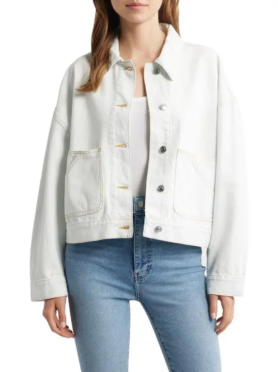 FRAME The Boxy Field Denim Jacket - Trinity