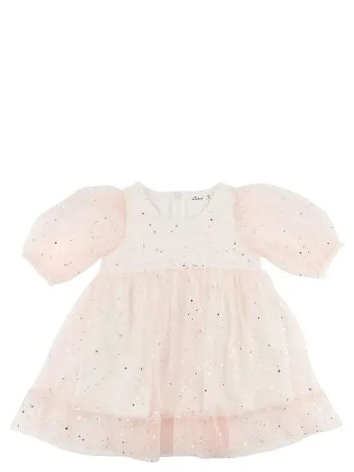 OH BABY! Josephine Silver-fleck Dress - Pale Pink