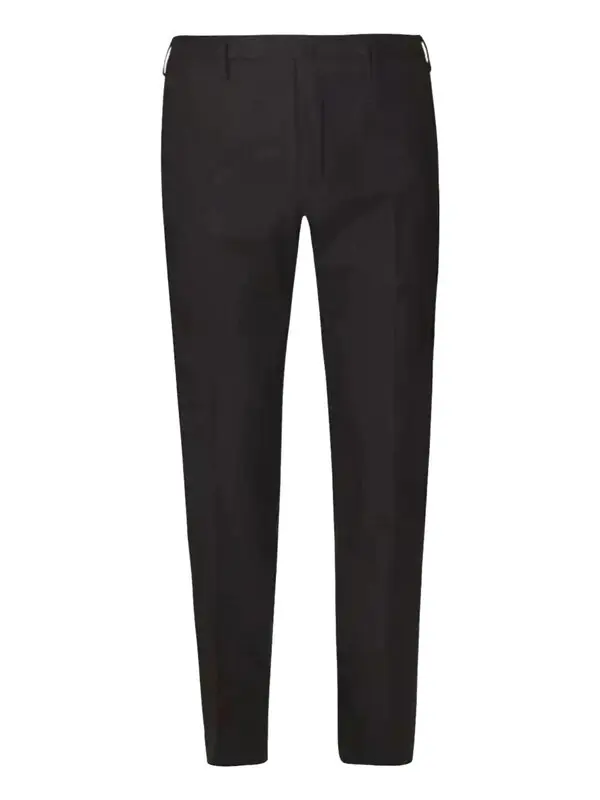 Incotex Pressed-crease Trousers - Black