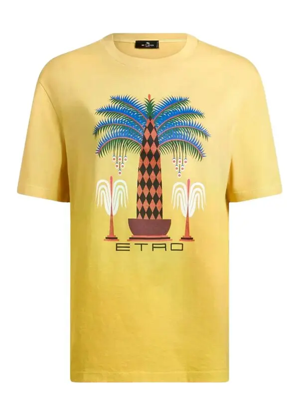 Etro Printed T-shirt - Yellow