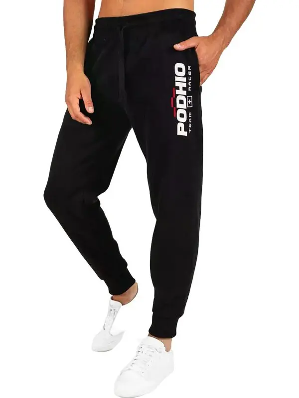 PODHIO Logo-print Track Pants - Black