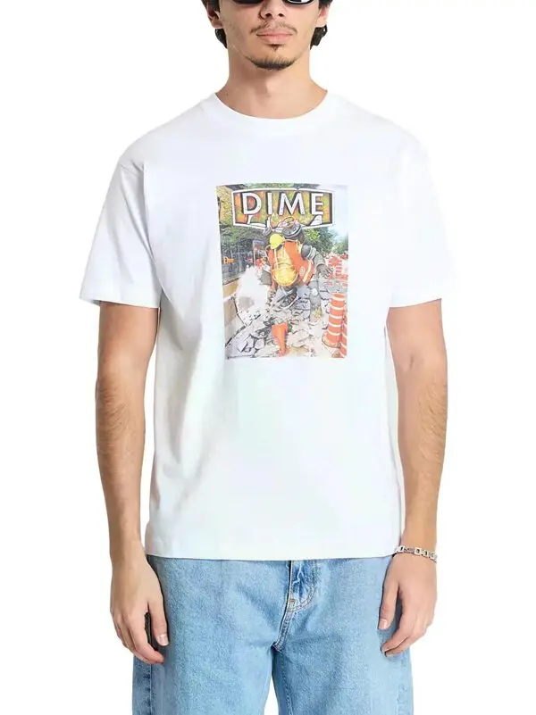DIME Pothole Graphic T-shirt - White