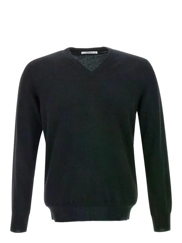 KANGRA Wool Jumper - Black