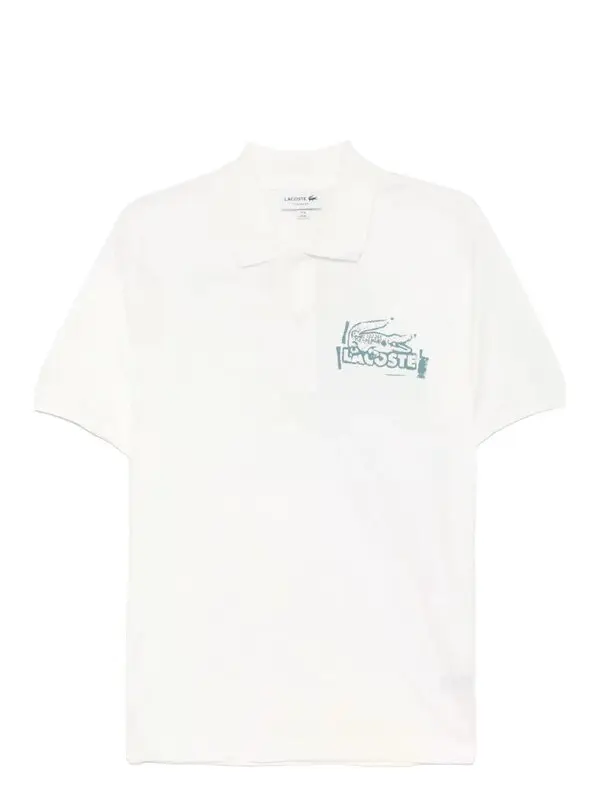 Lacoste Classic Printed Polo Shirt - Neutrals