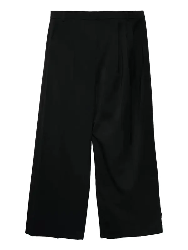 PUSHBUTTON Asymmetric Trousers With Side Detail - Blue