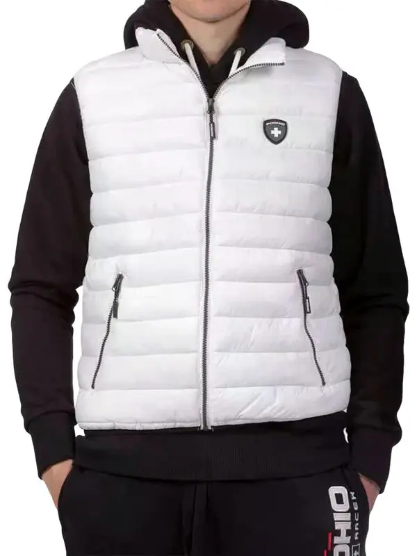 PODHIO Logo-appliqué Gilet - White