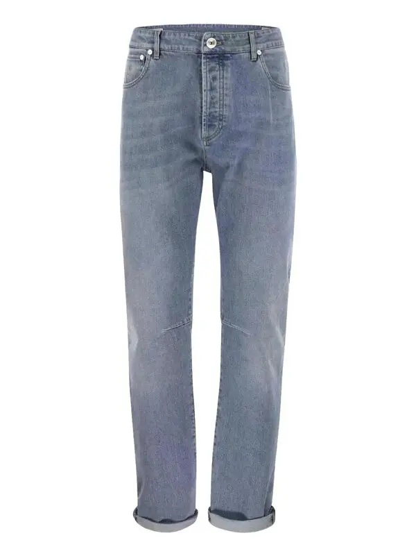 Brunello Cucinelli Turn-up Jeans - Blue