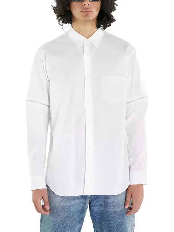 Comme Des Garçons Long Sleeved Shirt - White