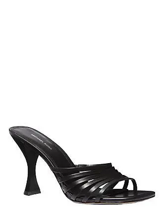 Michael Kors Haisley Leather Mule Sandal - Black