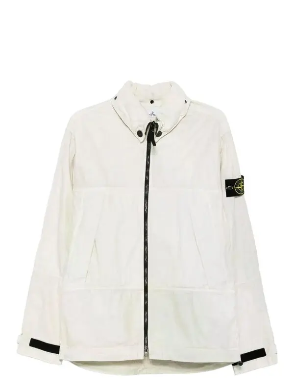 Stone Island Plated Ovd Raw-linen Jacket - Neutrals