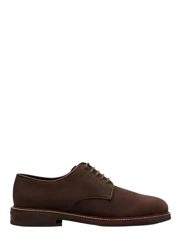 Brunello Cucinelli Lace-up Suede Shoes - C8832 Brown