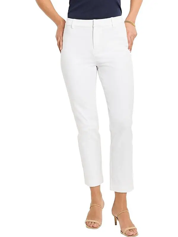 NIC+ZOE Bi Stretch Copley Straight Leg Pants - Paper White