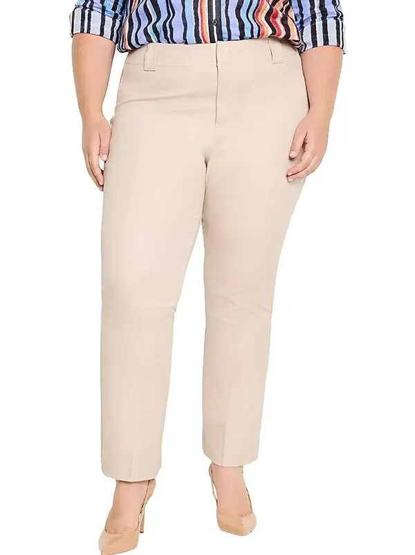 NIC+ZOE Plus Plaza Demi Bootcut Pants - Chamois