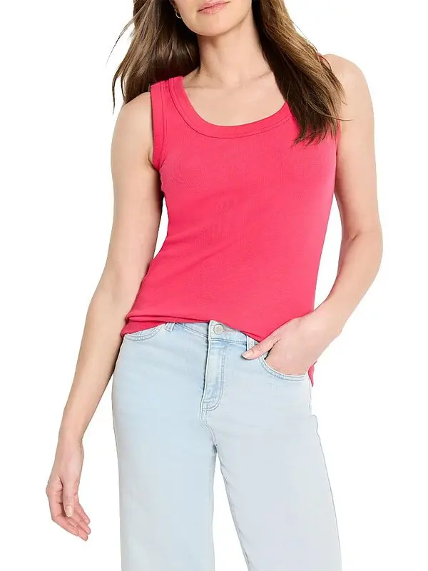 NIC+ZOE Perfect Knit Ribbed Tank - Daiquiri
