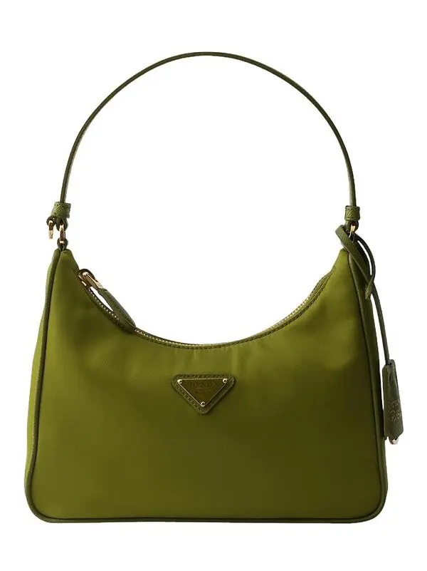 Prada Re-edition 2005 Re-nylon And Saffiano Mini Bag - Dark Green