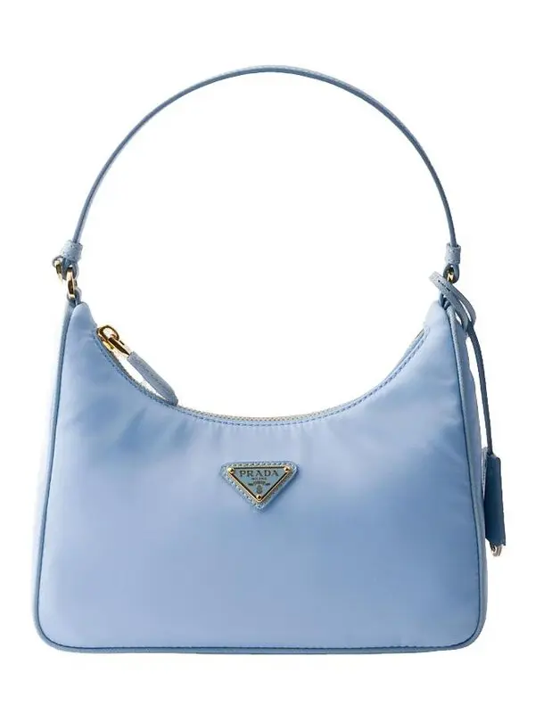 Prada Re-edition 2005 Re-nylon And Saffiano Mini Bag - Light Blue