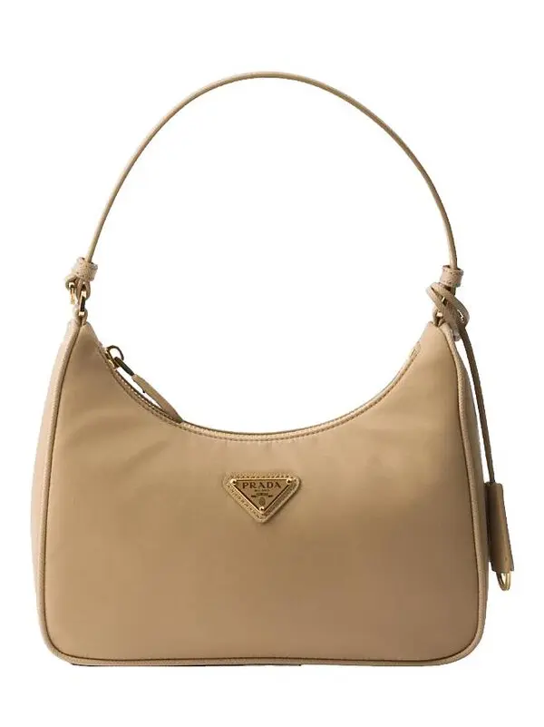 Prada Re-edition 2005 Re-nylon And Saffiano Mini Bag - Light Brown