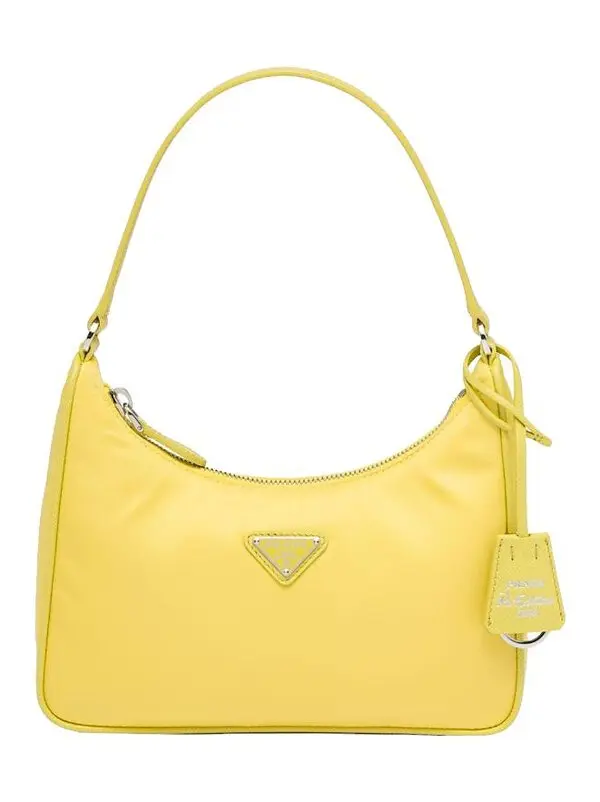 Prada Re-edition 2005 Re-nylon And Saffiano Mini Bag - Yellow