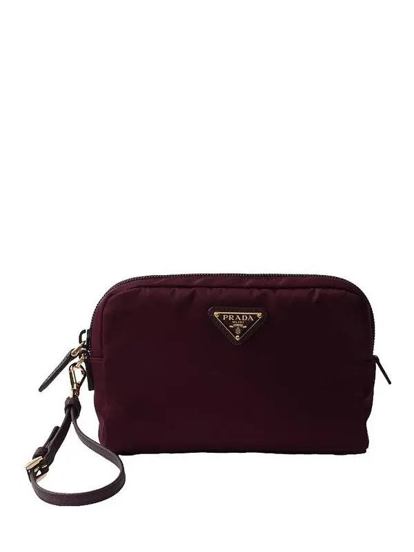 Prada Re-nylon Pouch - Burgundy