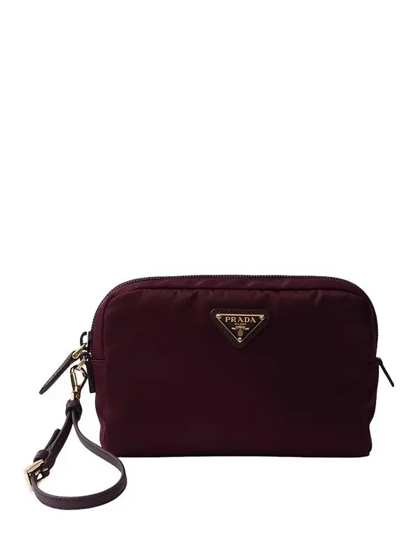 Prada Re-nylon Pouch - Burgundy