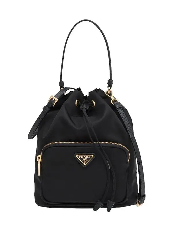 Prada Duet Re-nylon Bucket Bag - Black