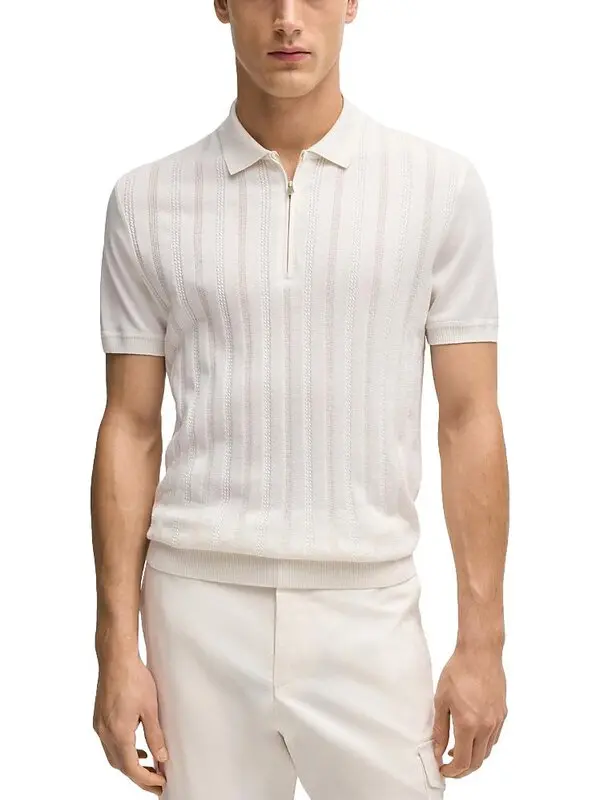 BOSS L-payrot Polo Shirt - Open White