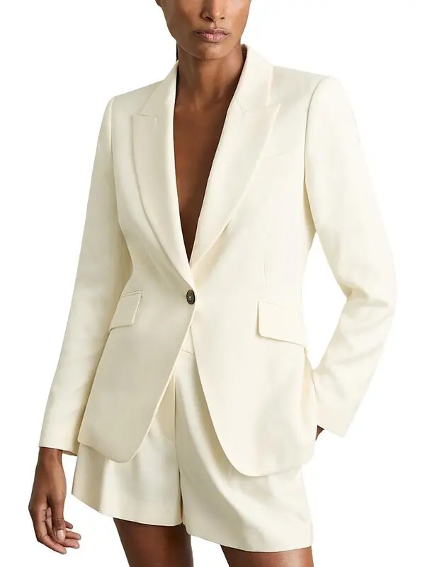 REISS Millie Tailored Blazer - Cream