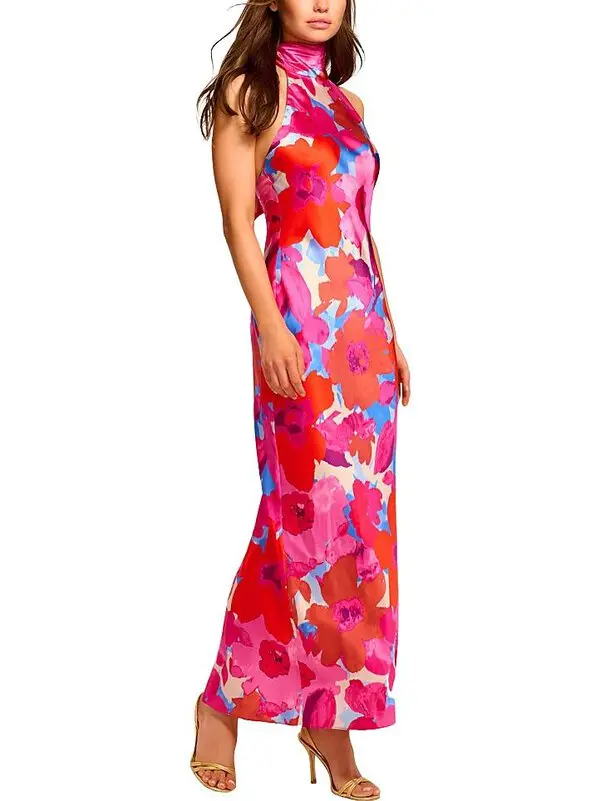 Ramy Brook Floral Tatiana Gown - Rosa Pink Multi
