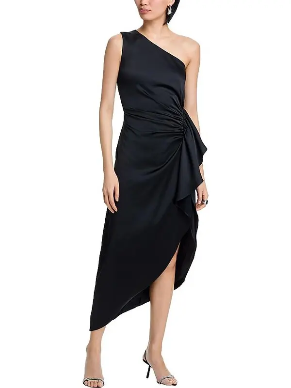 Ramy Brook Malika Asymmetric Dress - Black