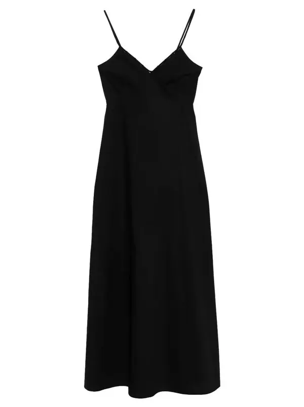 Patrizia Pepe Fly-motif Maxi Dress - Black