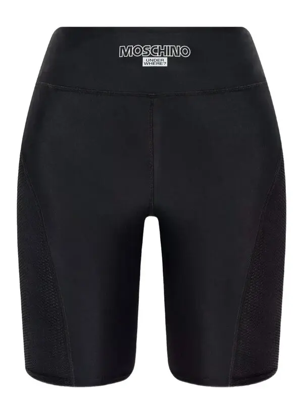 Moschino Logo-print Shorts - Black