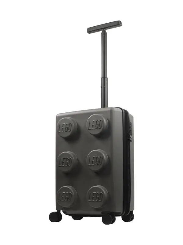 Lego Signature Brick 2x3 Trolley Expandable 21.5-inch Carry-on Luggage - Grey
