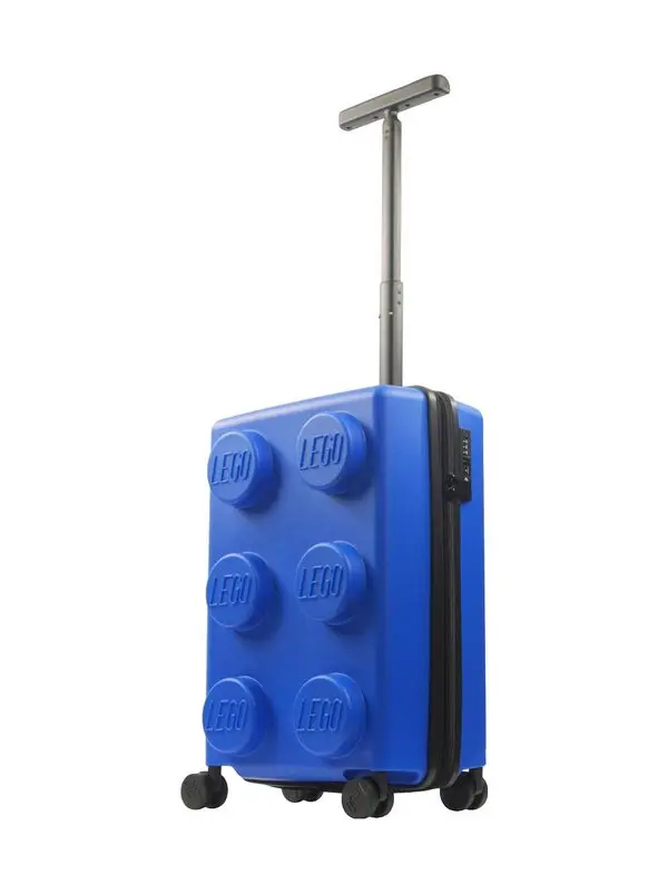 Lego Signature Brick 2x3 Trolley Expandable 21.5-inch Carry-on Luggage - Light Blue