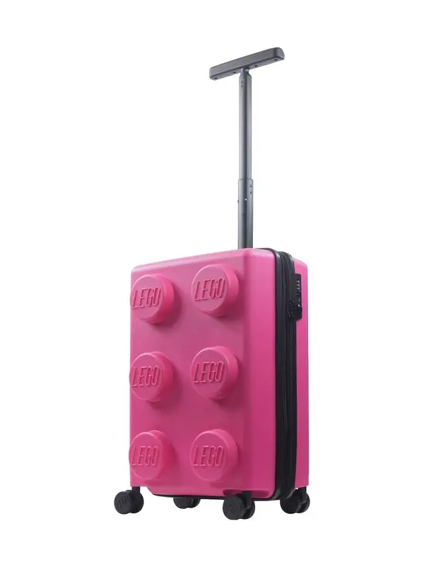 Lego Signature Brick 2x3 Trolley Expandable 21.5-inch Carry-on Luggage - Pink