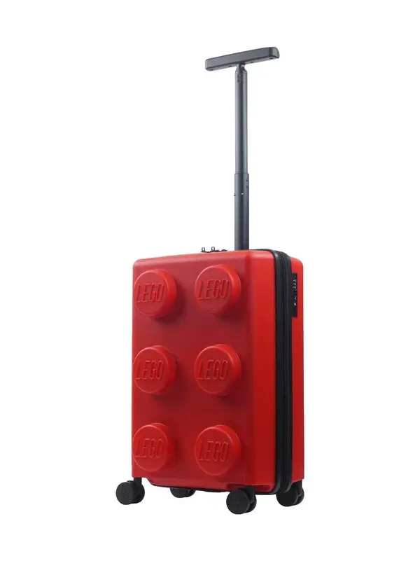 Lego Signature Brick 2x3 Trolley Expandable 21.5-inch Carry-on Luggage - Red