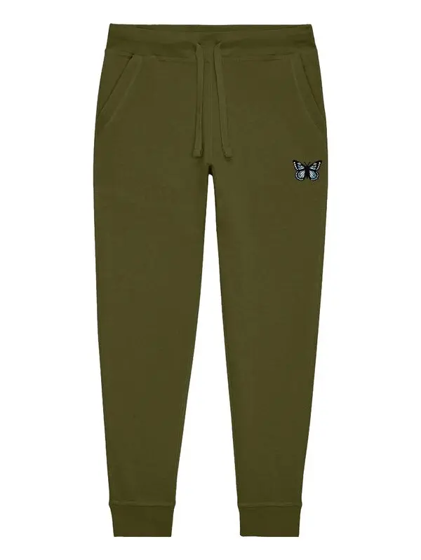 DALIX Butterfly Fleece Jogger Pant - Olive