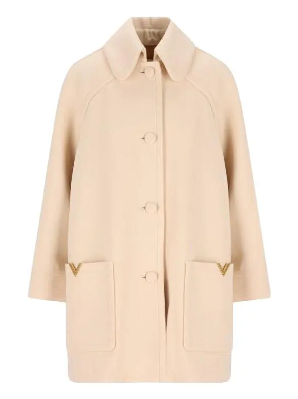 Valentino Garavani Double-breasted Wool Coat - Betulla