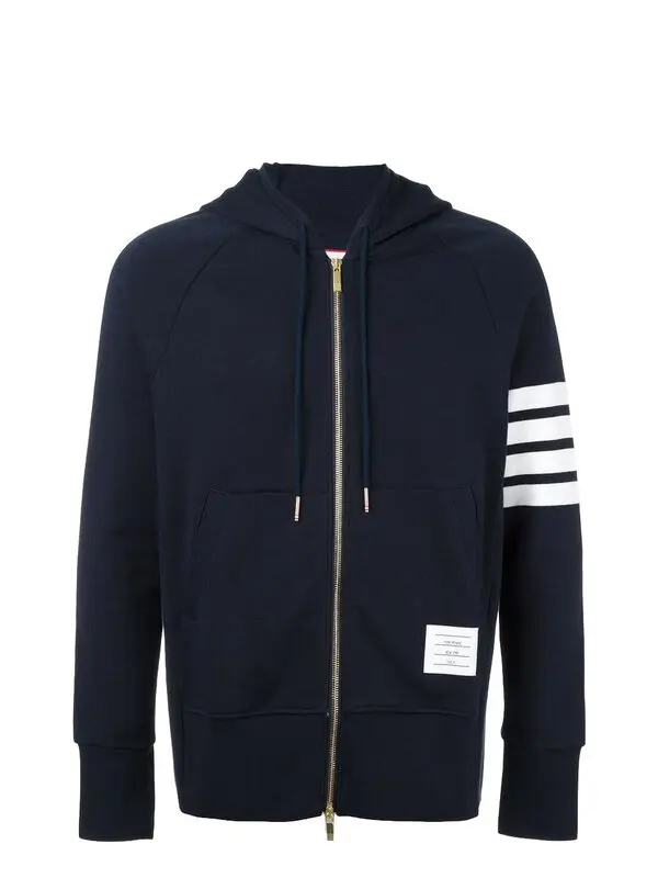 Thom Browne 4-bar Hoodie - Blue
