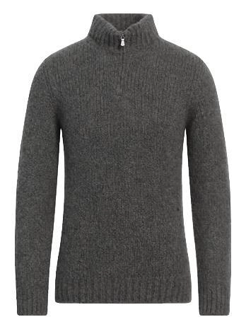 Eleventy Wool Blend Half-zip Sweater - Grey