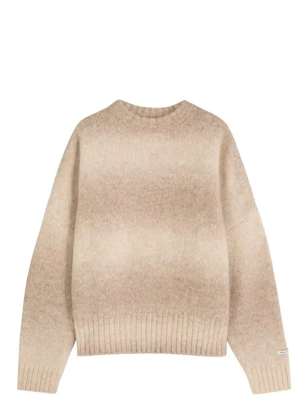ABOUT:BLANK Ombré Brushed Crewneck Jumper - Ecru
