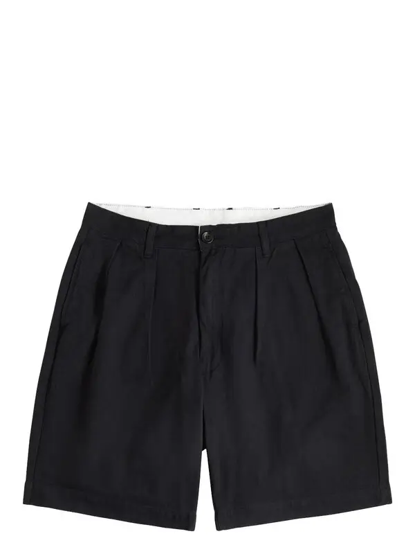 SERVICE WORKS LONDON Cotton Pleated Shorts - Black