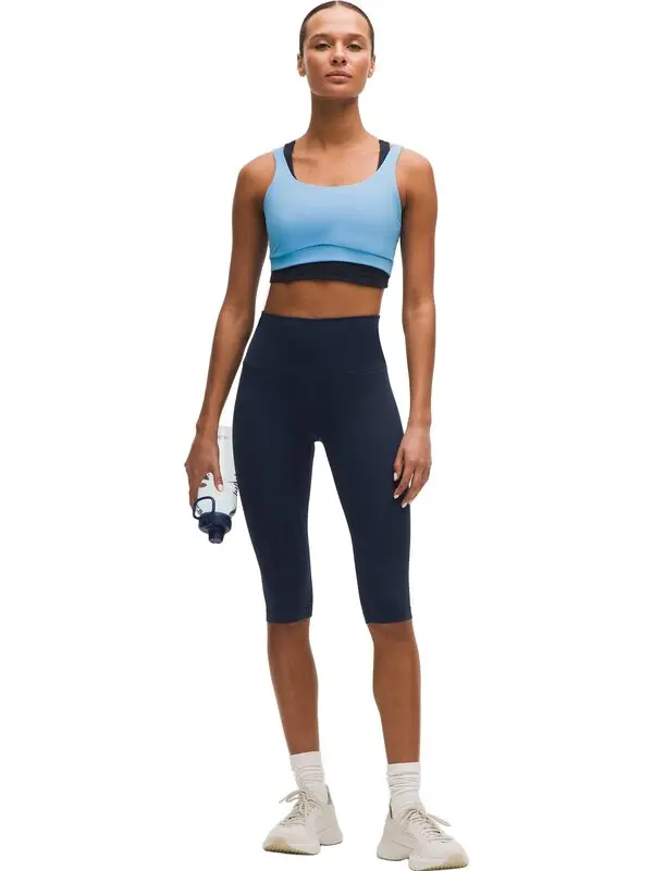 Lululemon Wunder Train High-rise Crop 15 Leggings - True Navy