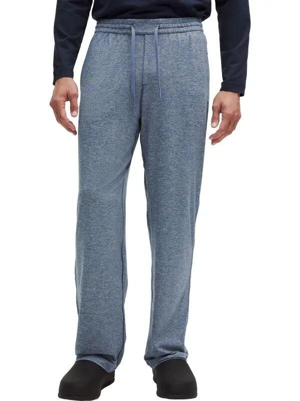 Lululemon Classic-fit Soft Jersey Pants - Heathered Blue Twill/heathered Dove Grey