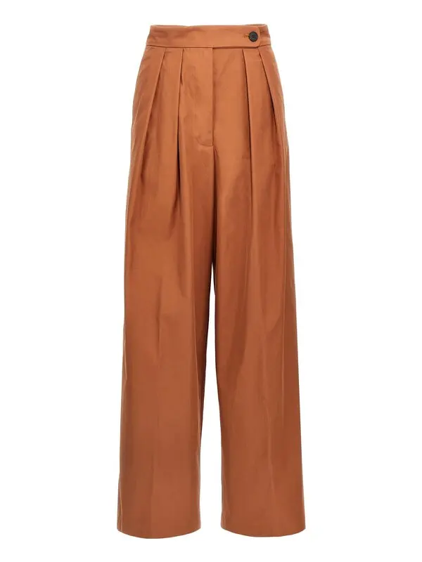 Dries Van Noten Pamplona Cotton Pants - Brown